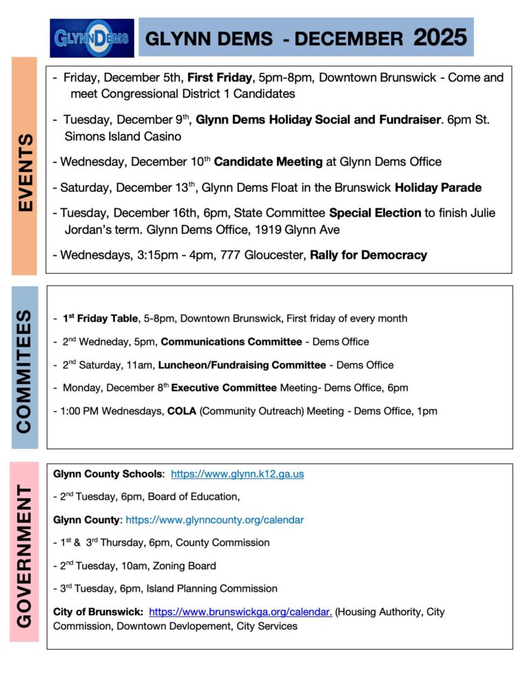 December Calendar – The party of the people